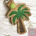 Palm Tree Keychain, Palm Tree Key Chain, Palm Tree Keyring, Palm Tree ...