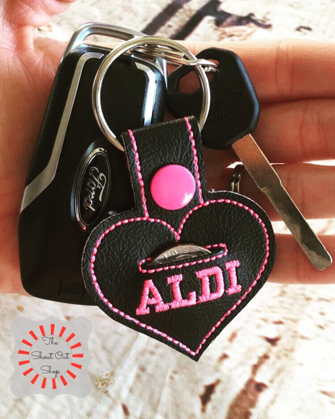 Aldi Keychain, Aldi Heart Keychain, Aldi Keyfob, Aldi Snap Tab, Aldi ...