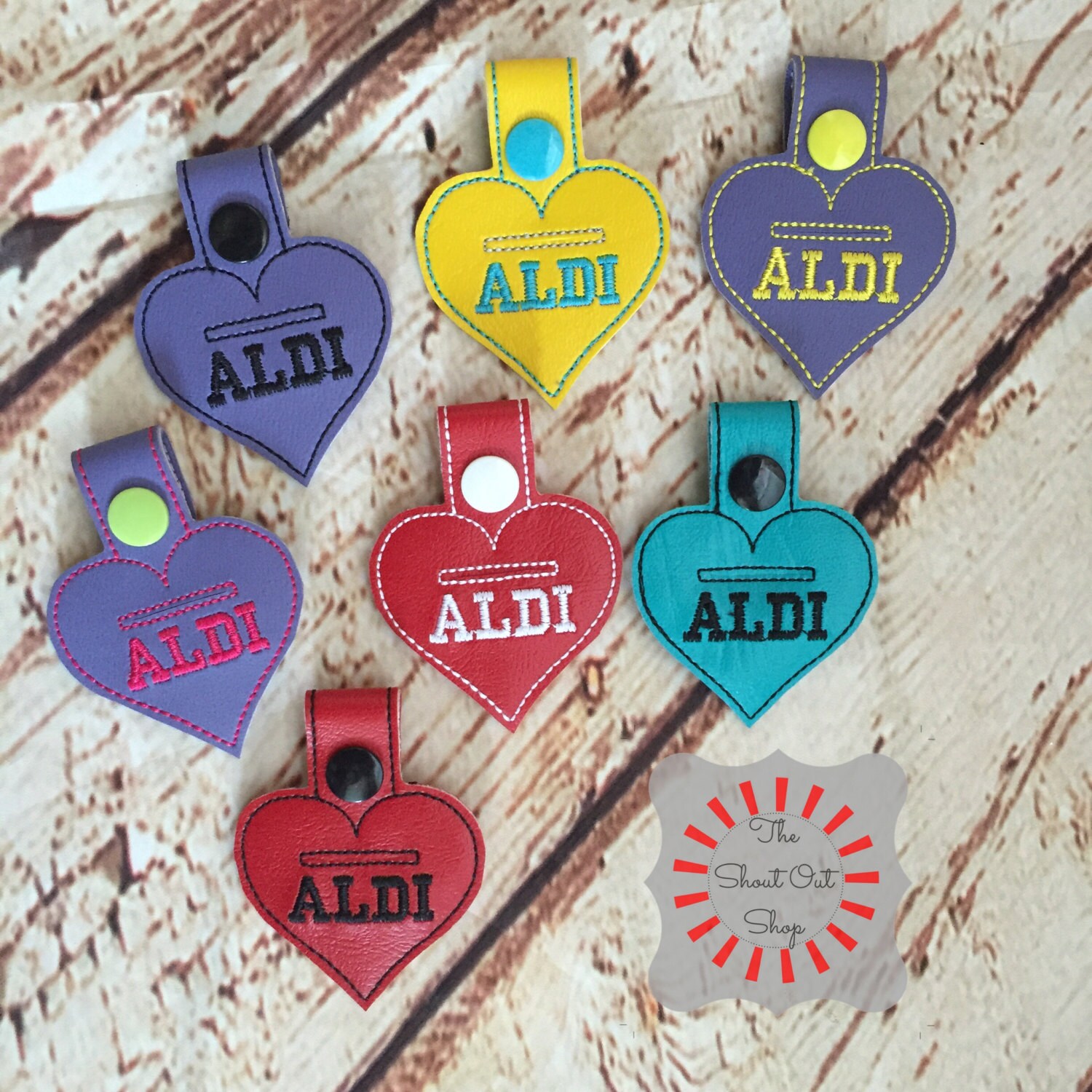 Aldi Keychain, Aldi Heart Keychain, Aldi Keyfob, Aldi Snap Tab, Aldi ...