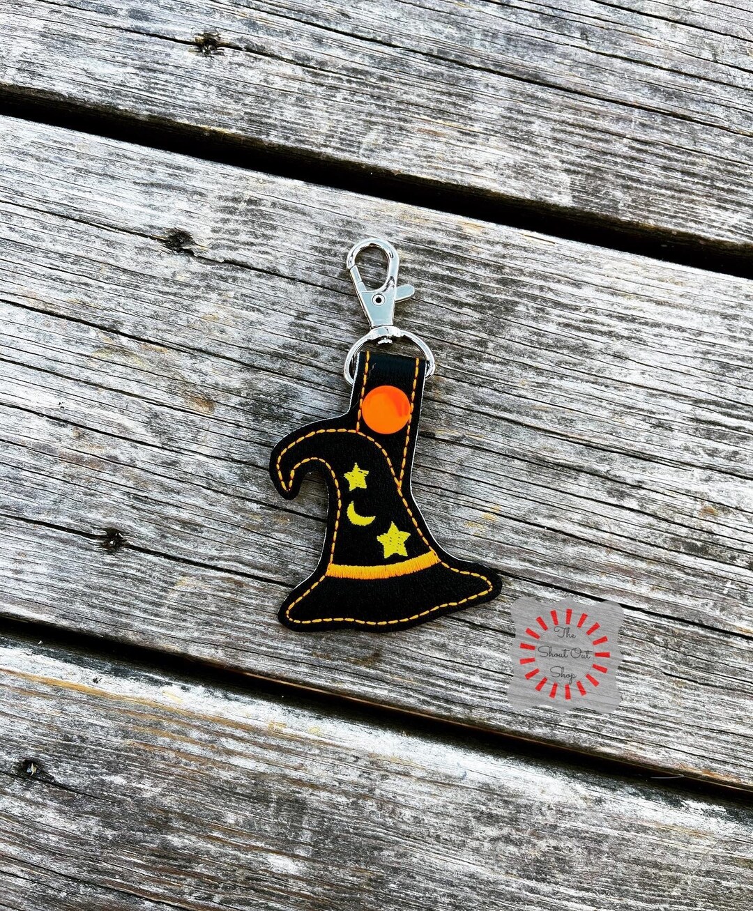 Witch Hat Keychain, Witch Hat Key Chain, Witch Hat Key Ring, Witch Hat ...