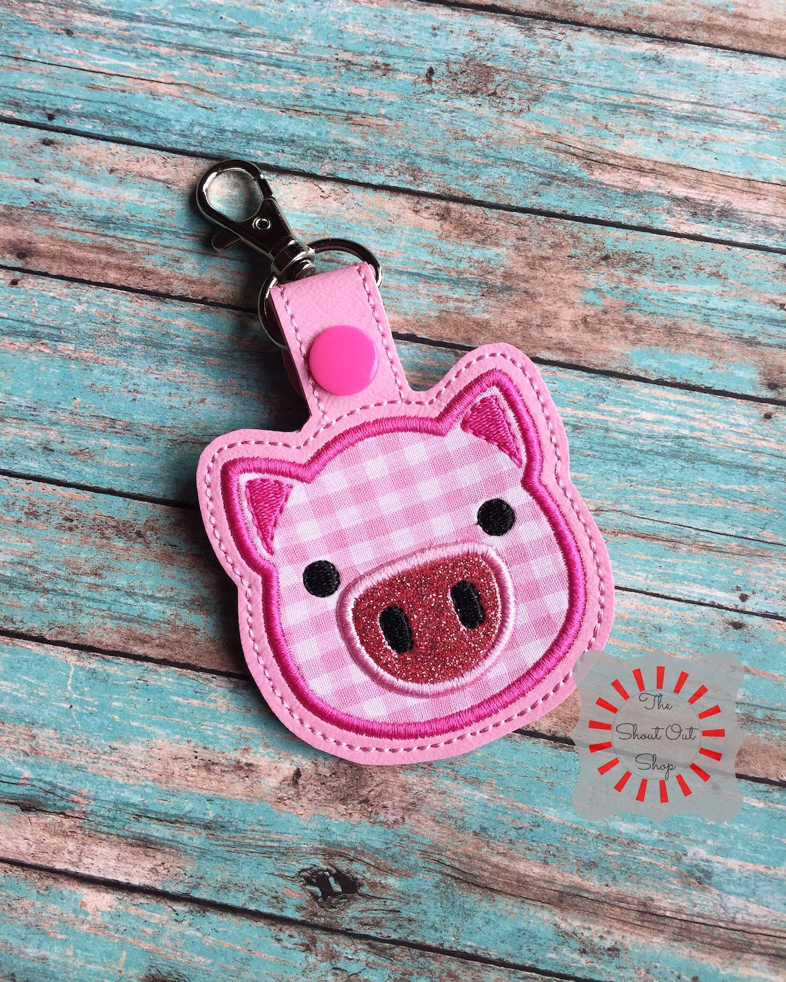 Pig Keychain Pig Key Chain Pig Keyring Pig Key Ring Hog | Etsy