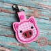 Pig Keychain Pig Key Chain Pig Keyring Pig Key Ring Hog - Etsy