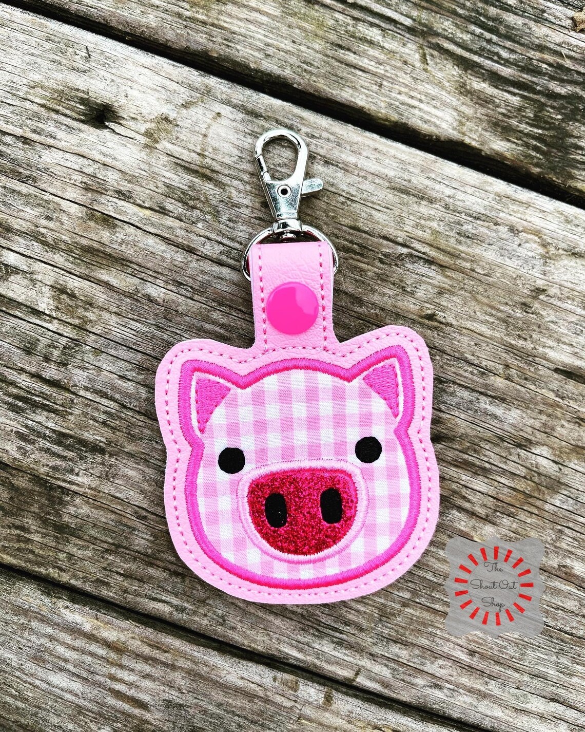 Pig Keychain Pig Key Chain Pig Keyring Pig Key Ring Hog - Etsy