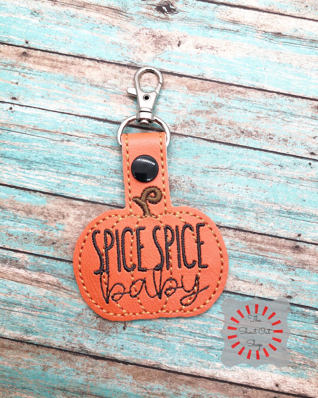 Spice Spice Baby Keychain, Pumpkin Key Chain, Pumpkin Keyfob, Pumpkin ...