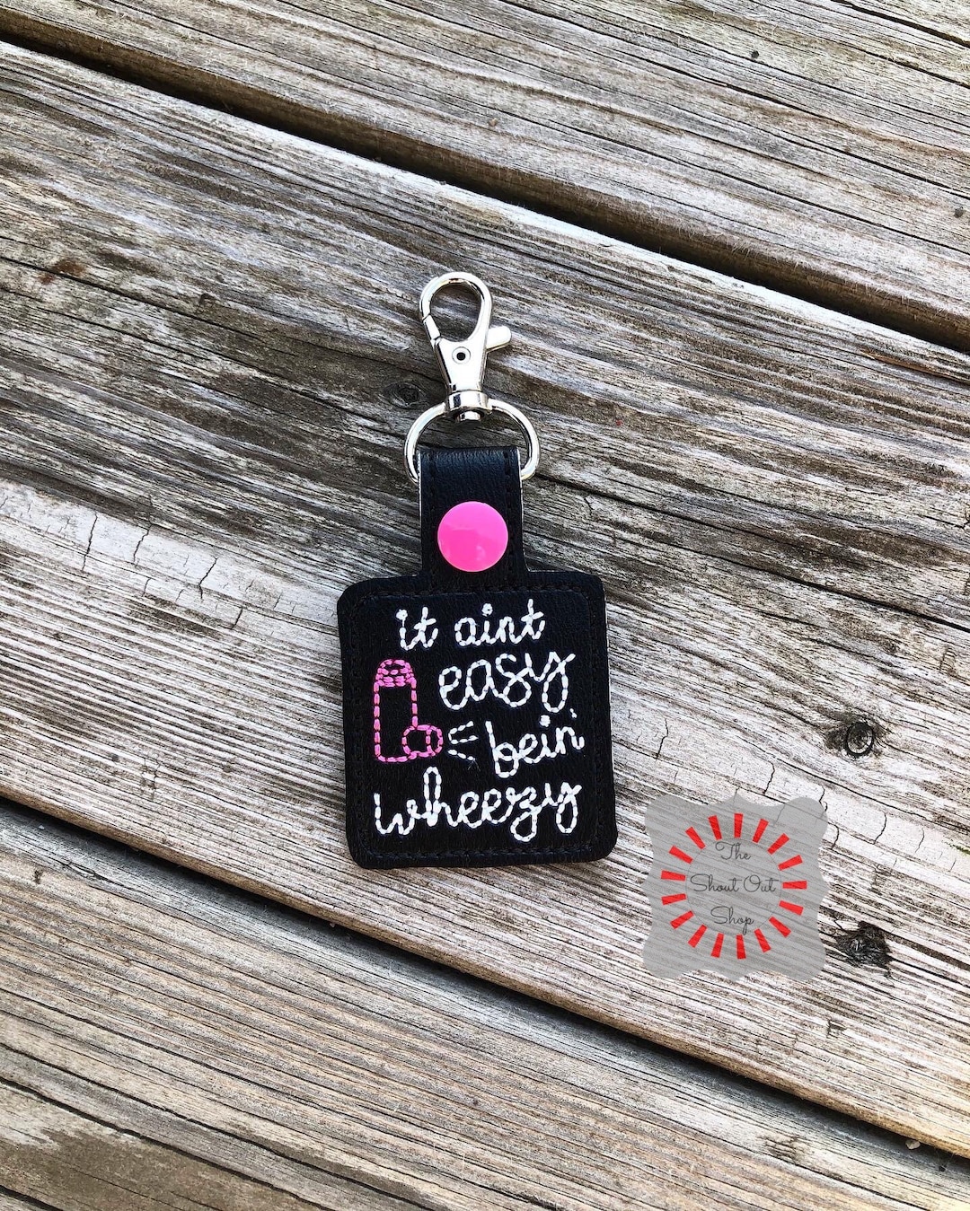 It Ain't Easy Being Wheezy Keychain, Inhaler Key Chain, Asthma ...