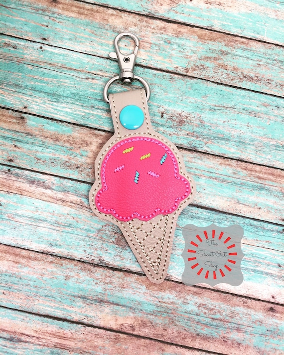 Ice Cream Cone Keychain Ice Cream Keychain Ice Cream Cone | Etsy