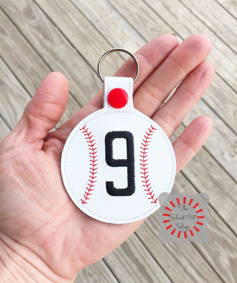Baseball Keychain Personalized Baseball Key Chain Sports | Etsy