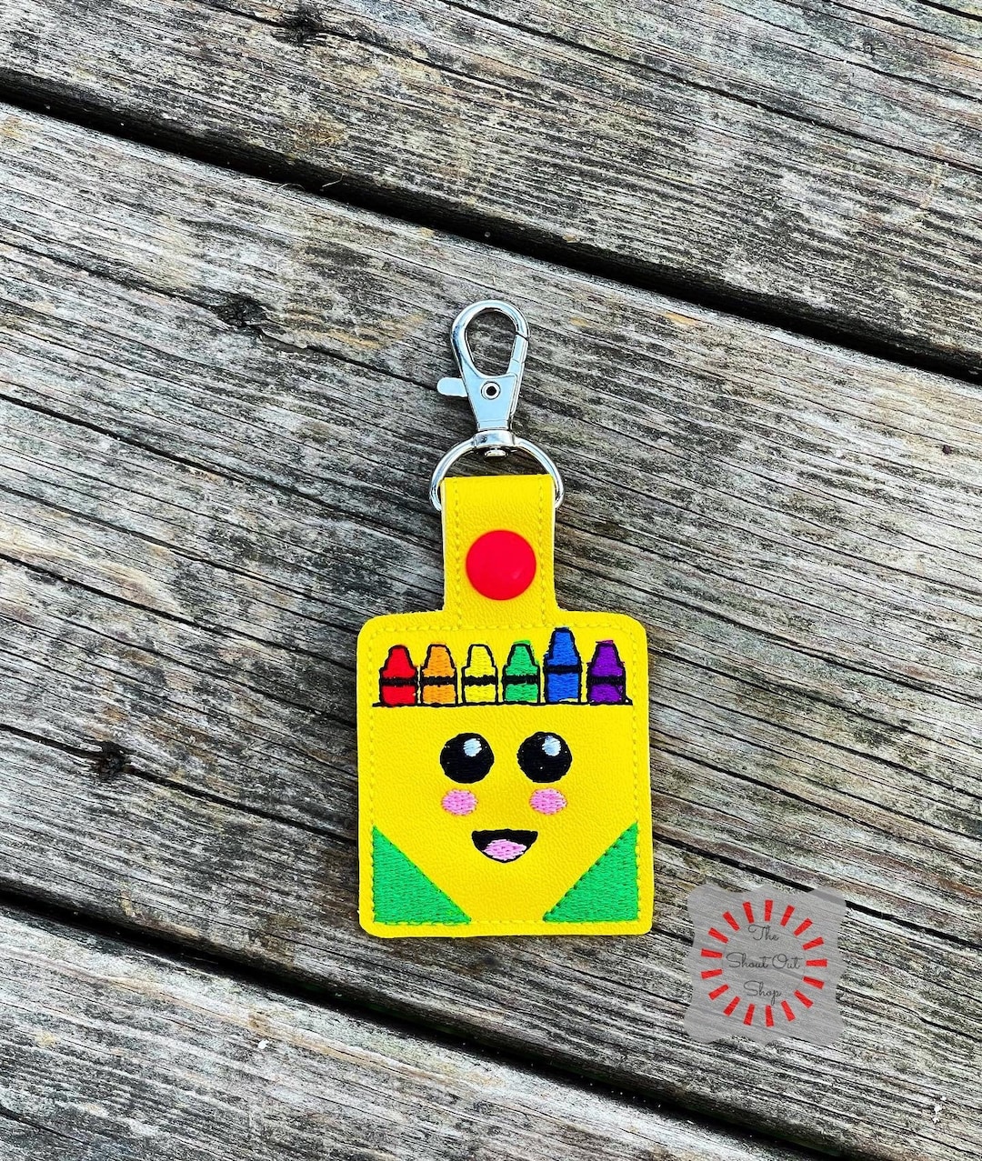 Crayon Keychain, Crayon Key Chain, Crayon Key Ring, Crayon Charm ...