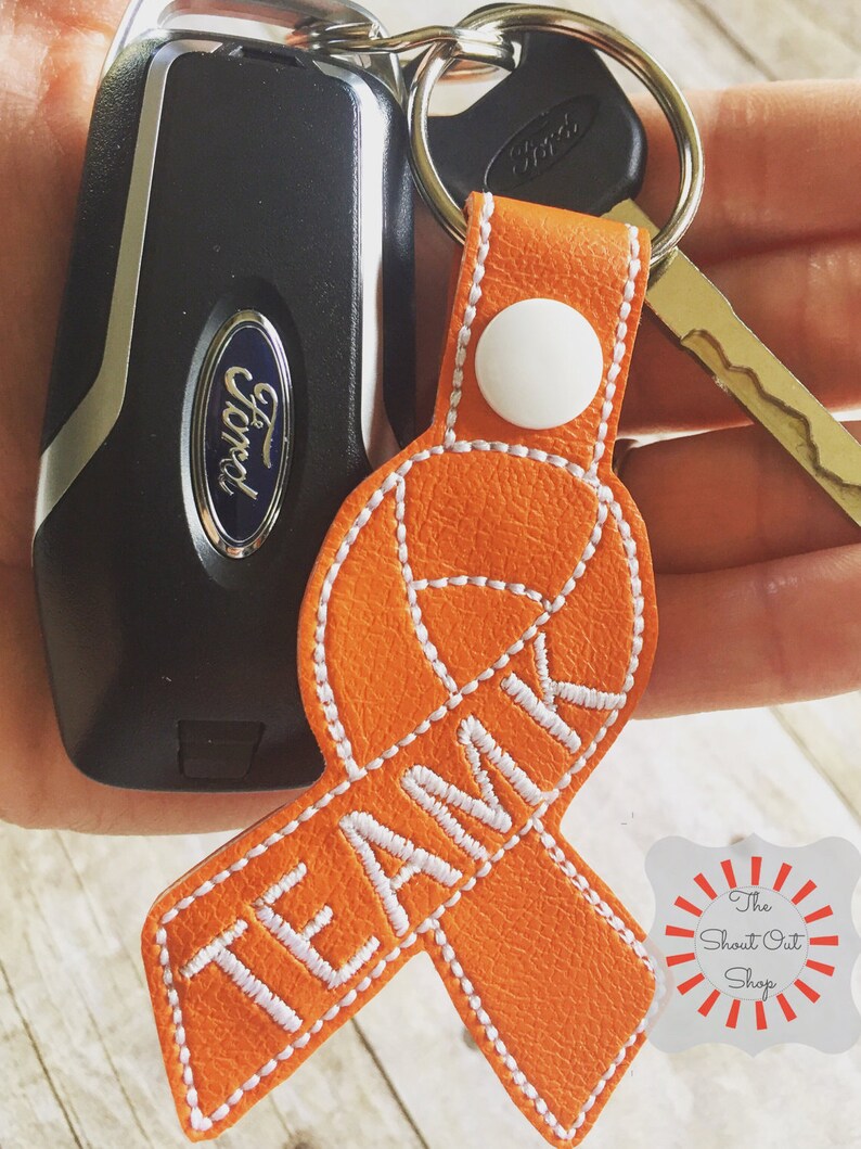 Awareness Ribbon Keychain Awareness Key Chain Awareness | Etsy