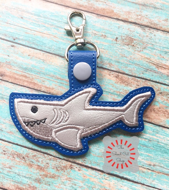 Shark Keychain Shark Key Chain Shark Keyring Shark Keyfob | Etsy