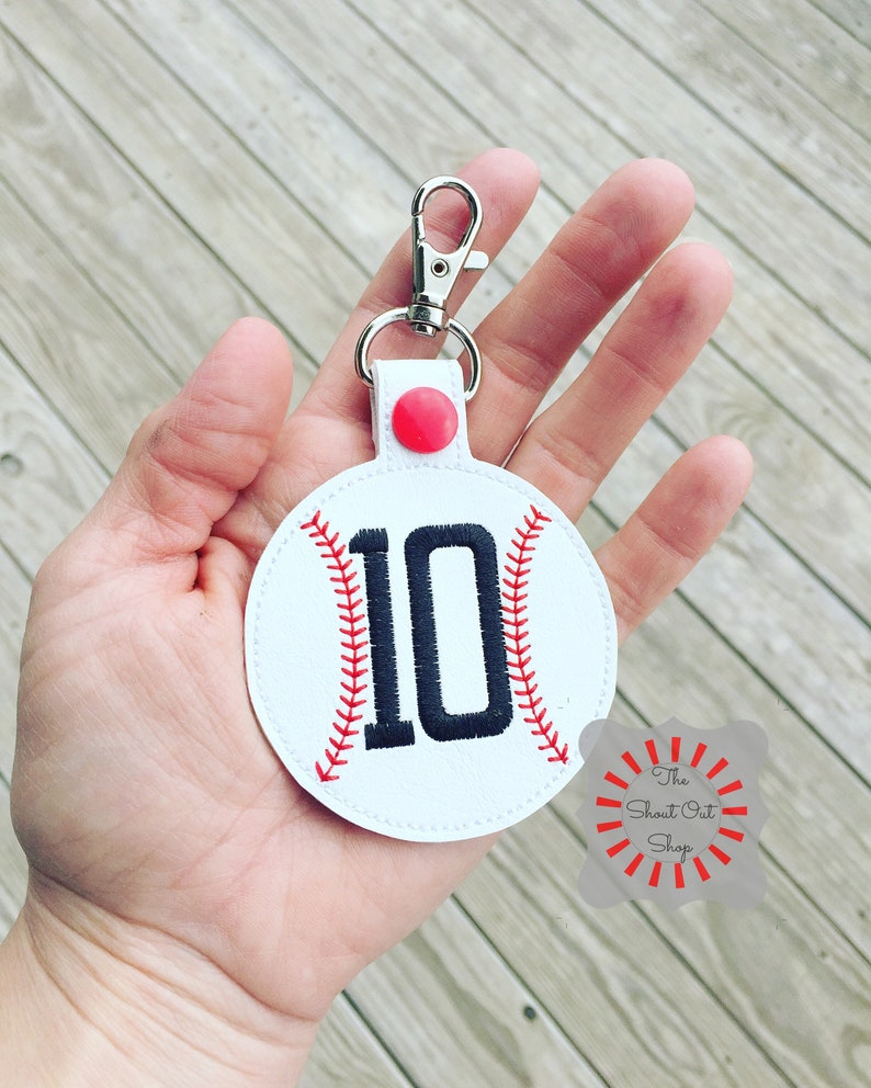 Baseball Keychain Personalized Baseball Key Chain Sports | Etsy