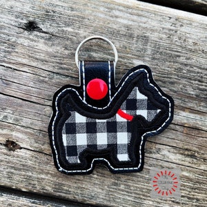 Scotty Dog Keychain, Scottie Dog Key Chain, Scottish Terrier, Scotty ...