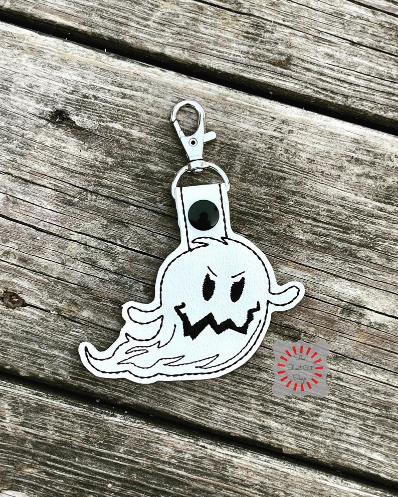 Ghost Keychain, Ghost Key Chain, Ghost Keyring, Ghost Key Ring, Boo ...