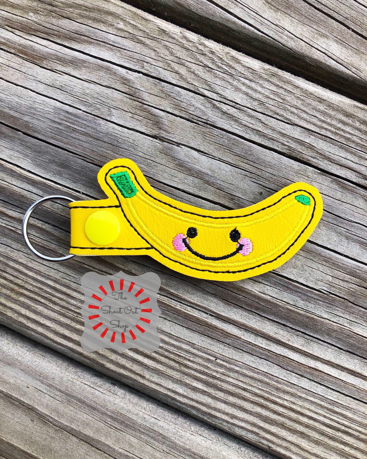Banana Keychain Banana Key Chain Banana Keyring Banana Key | Etsy