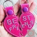 Best Friends Keychain Best Friends Key Chain Best Friends - Etsy