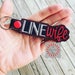 Line Wife Keychain, Line Wife Key Chain, Line Wife Gift, Line Wife Key ...