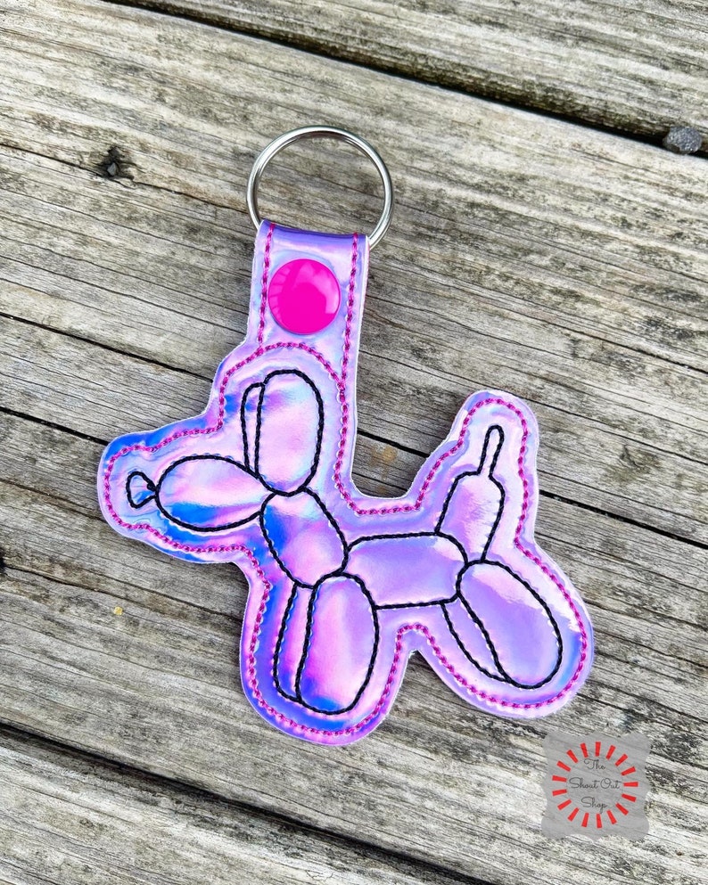 Balloon Dog Keychain Balloon Dog Key Chain Balloon Animal - Etsy