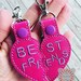 Best Friends Keychain Best Friends Key Chain Best Friends - Etsy
