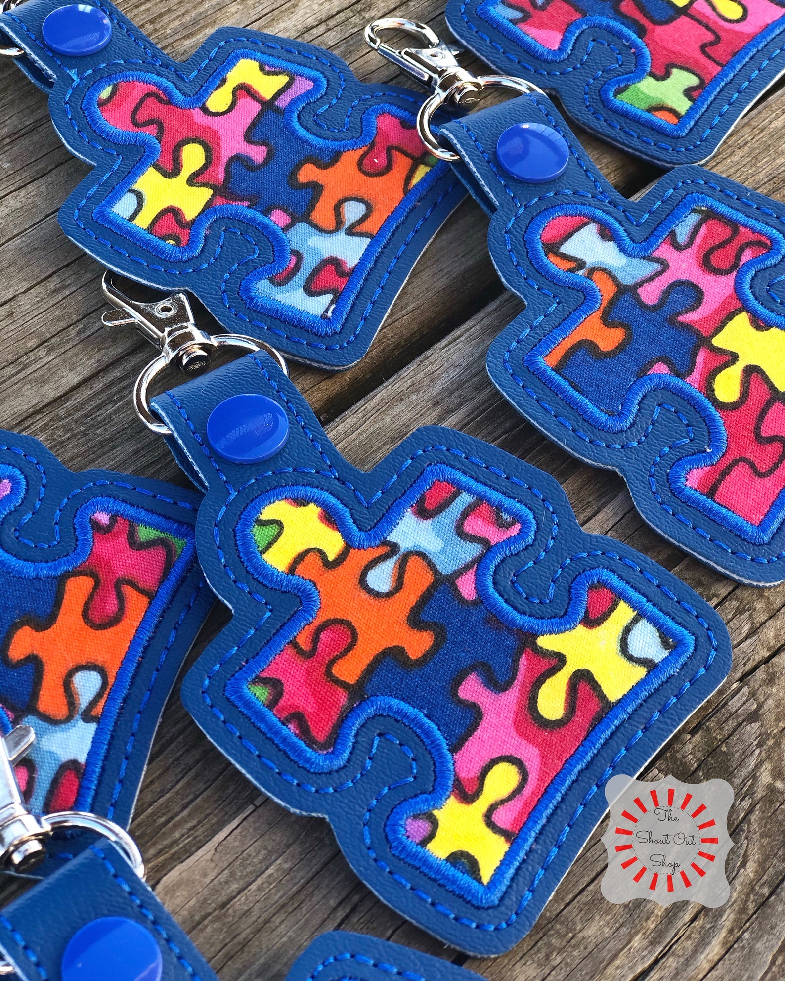 Puzzle Piece Key Chain Autism Awareness Keychain Autism | Etsy
