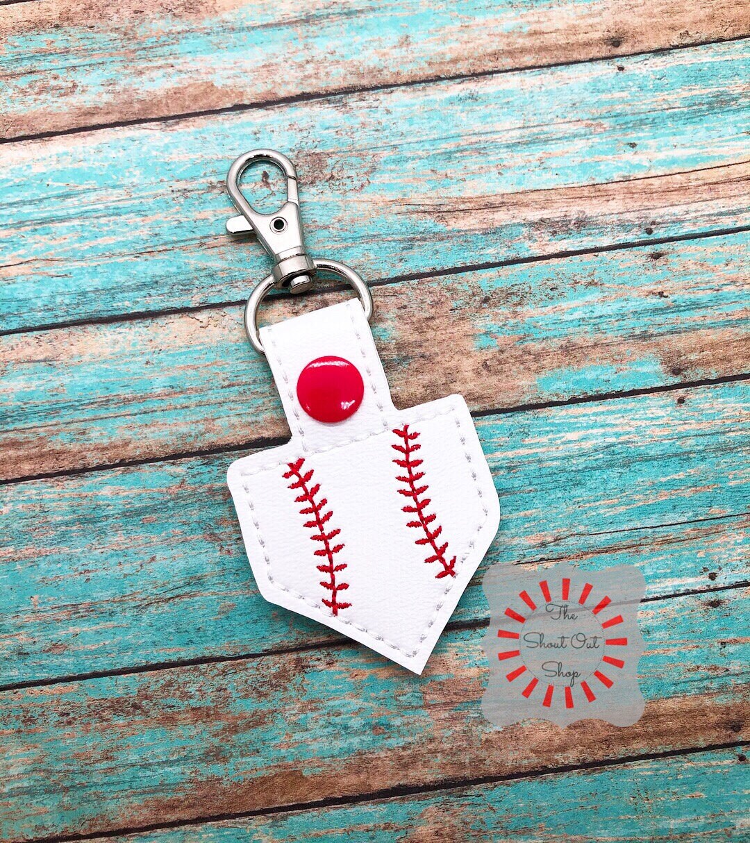 Home Plate Keychain, Home Plate Key Chain, Home Base Keychain, Home ...