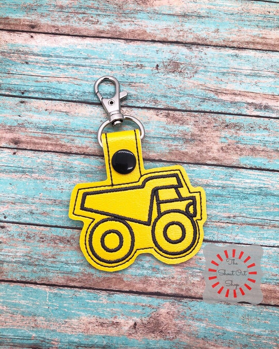 Dump Truck Keychain Dump Truck Key Chain Dump Truck Keyring | Etsy