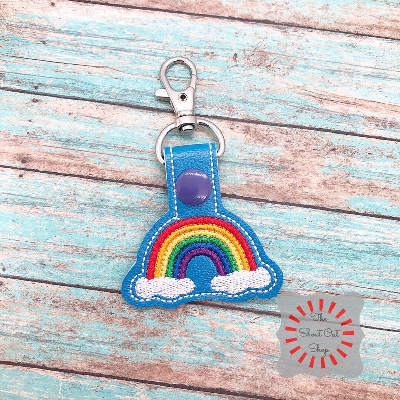 Rainbow Keychain Rainbow Key Chain Rainbow Keyring Rainbow - Etsy