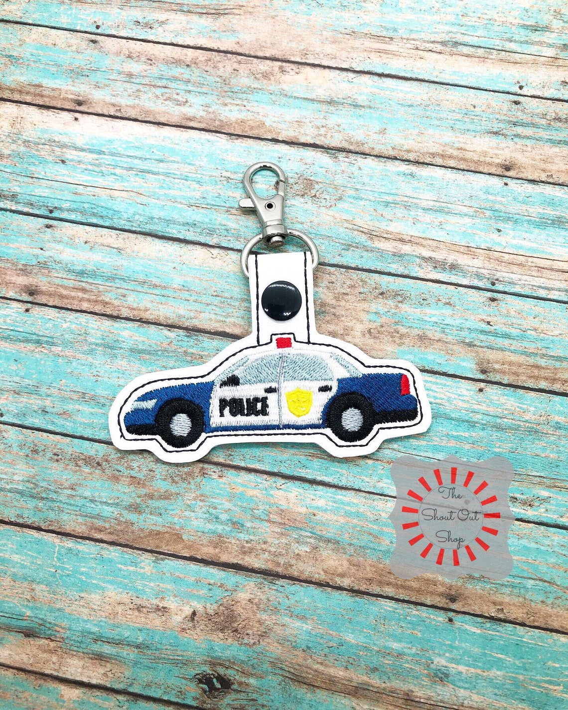 Police Car Keychain Police Car Key Chain Patrol Car Keyring | Etsy