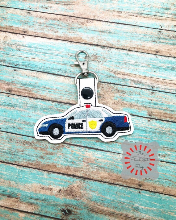 Police Car Keychain Police Car Key Chain Patrol Car Keyring | Etsy