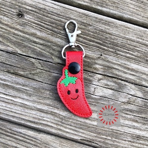 Jalapeno Keychain, Jalapeno Key Chain, Spicy Pepper Keyring, Chili ...