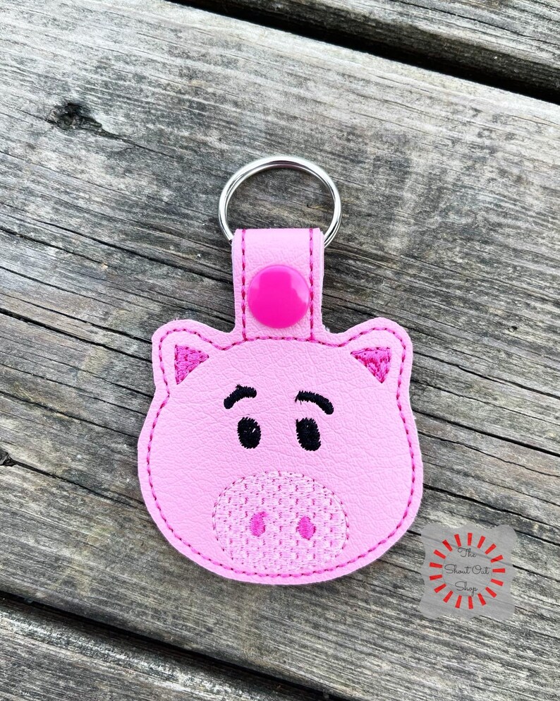Pig Keychain Pig Key Ring Piggy Key Chain Pig Keyring Hog | Etsy