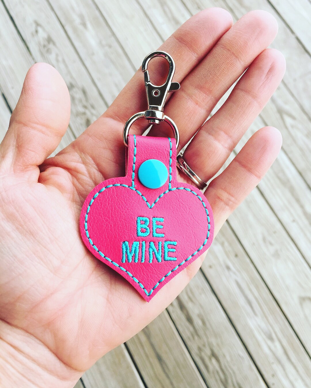 Be Mine Heart Keychain, Be Mine Key Chain, Be Mine Keyfob, Be Mine Snap ...