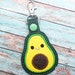 Avocado Keychain, Avocado Key Chain, Avocado Keyring, Avocado Key Ring ...