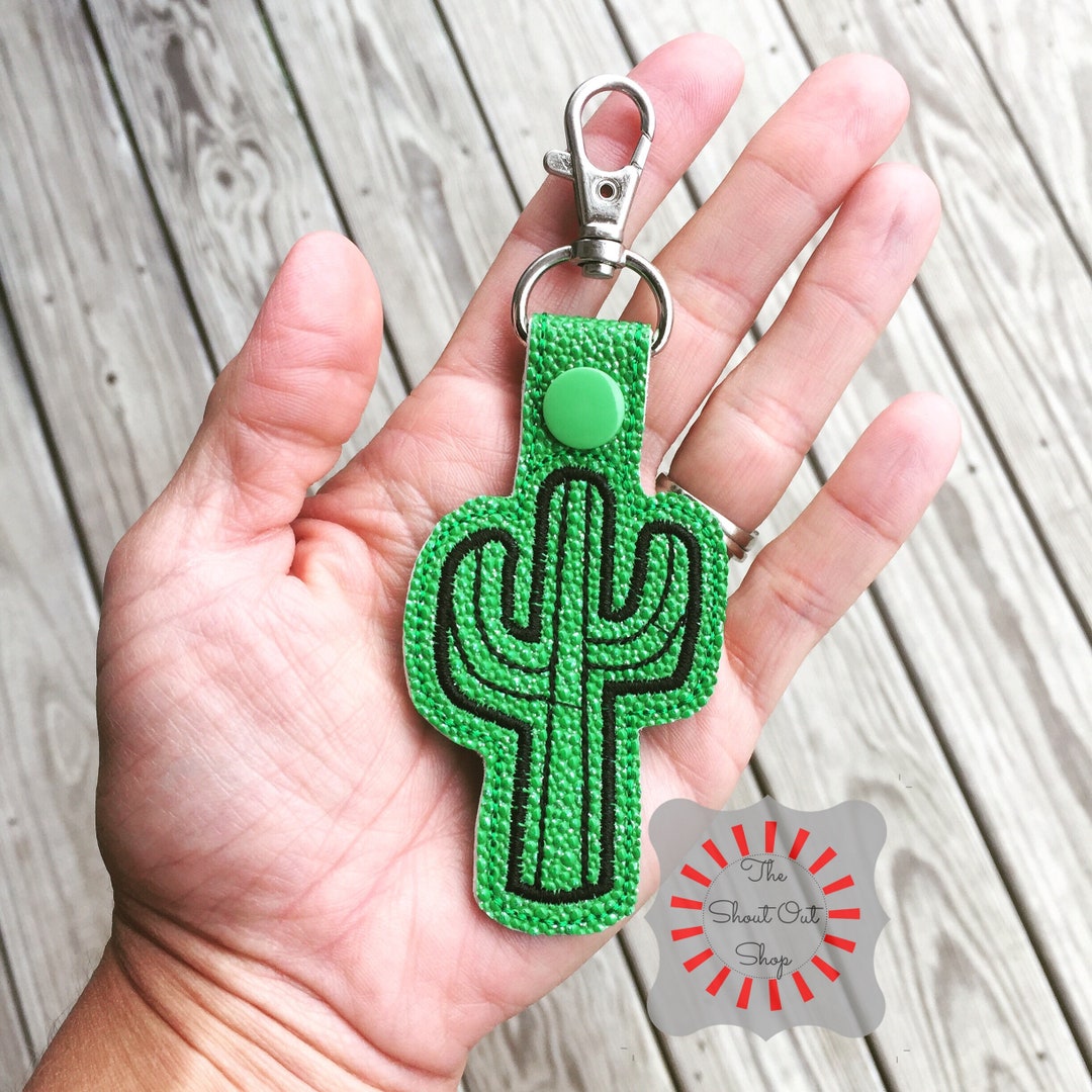 Cactus Keychain, Cactus Key Chain, Cactus Keyring, Cactus Keyfob ...