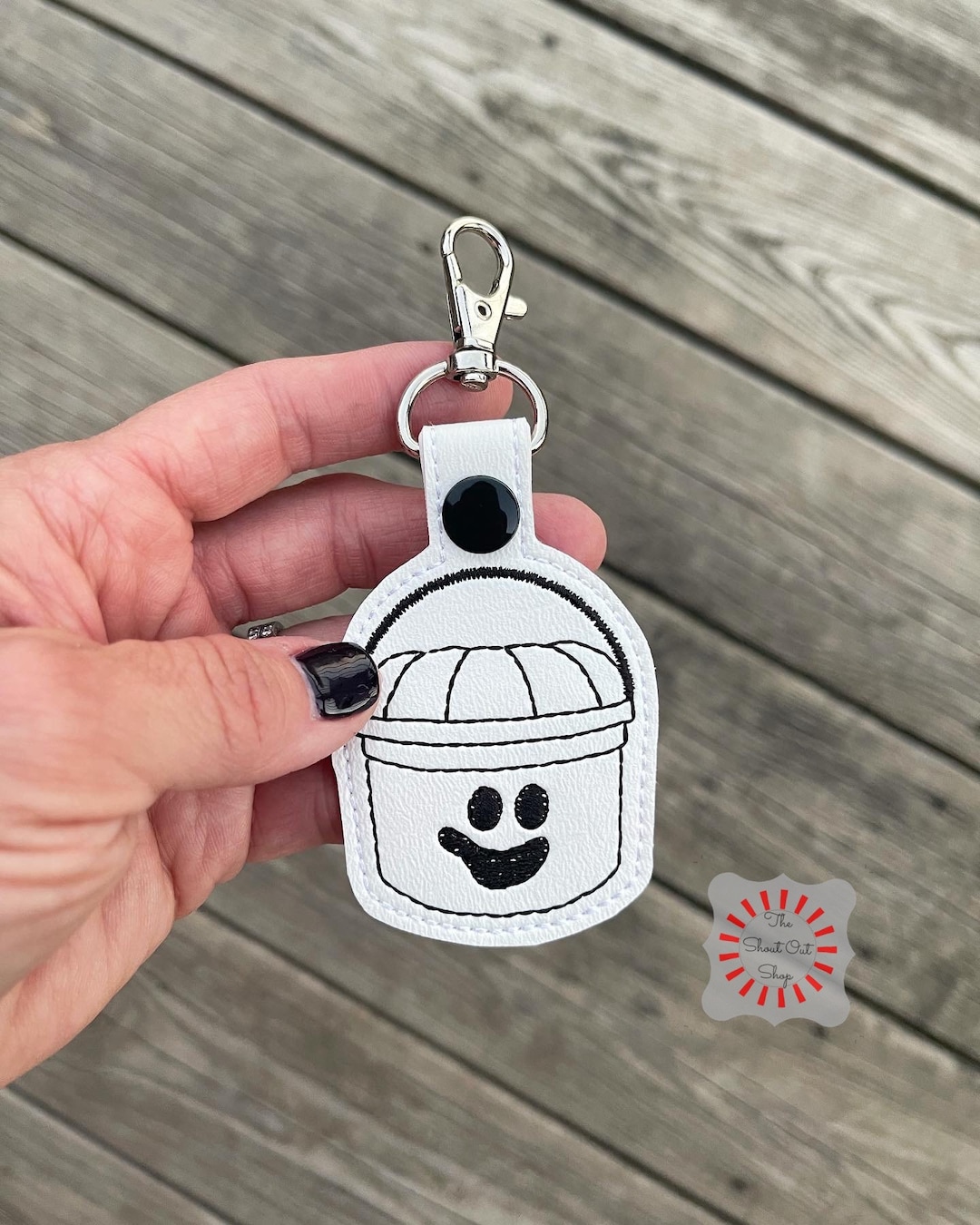 Ghost Bucket Keychain, Ghost Bucket Key Chain, Ghost Bucket Keyring ...