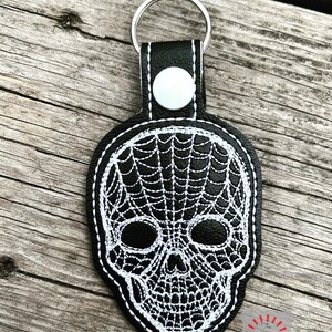 Webbed Skeleton Keychain, Webbed Skeleton Key Ring, Skeleton Key Chain ...