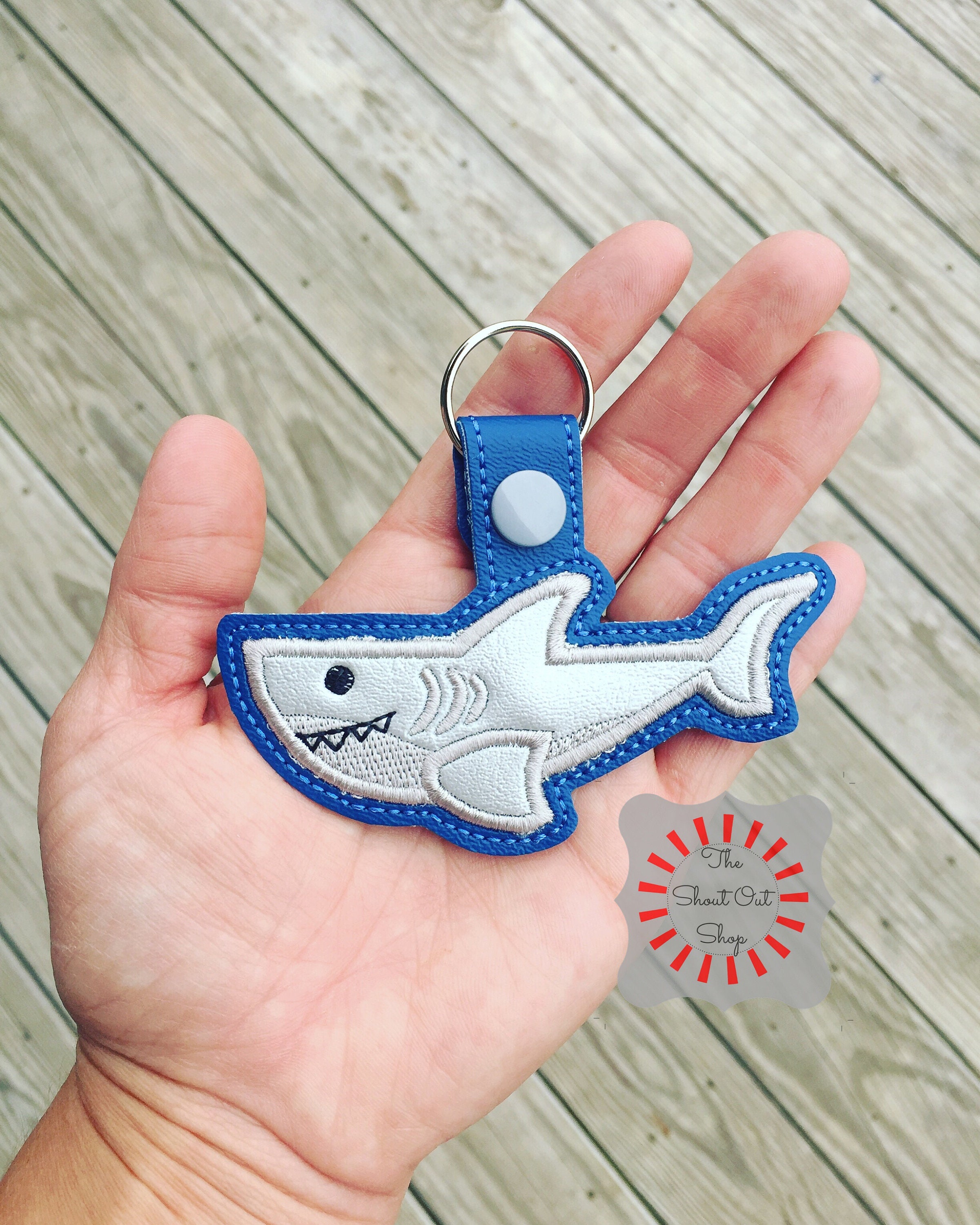 Shark Keychain Shark Key Chain Shark Keyring Shark Keyfob - Etsy
