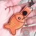 Fish Keychain, Fish Key Chain, Fish Keyring, Fish Keyfob, Fish Snap Tab ...