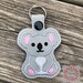 Koala Keychain Koala Bear Key Chain Marsupial Koala Love - Etsy