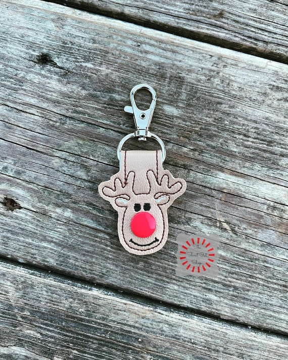 Rudolph Keychain Rudolph Key Chain Rudolph Keyring Rudolph | Etsy