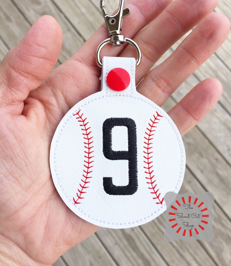 Baseball Keychain Personalized Baseball Key Chain Sports | Etsy
