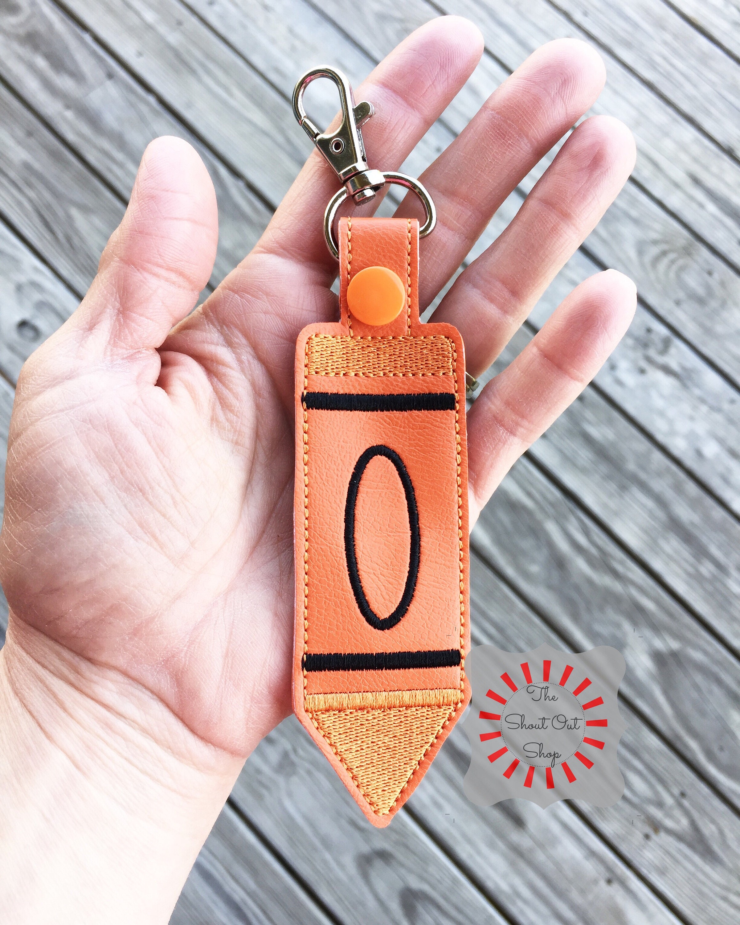 Crayon Keychain Crayon Key Chain Crayon Key Ring Crayon - Etsy