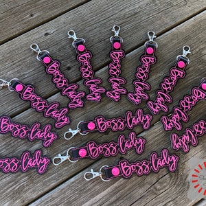 Boss Lady Keychain, Boss Lady Key Chain, Boss Lady Keyring, Boss Lady ...