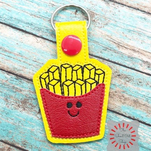French Fries Keychain, French Fries Key Chain, French Fries Keyring ...