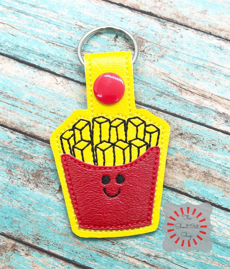 French Fries Keychain, French Fries Key Chain, French Fries Keyring ...