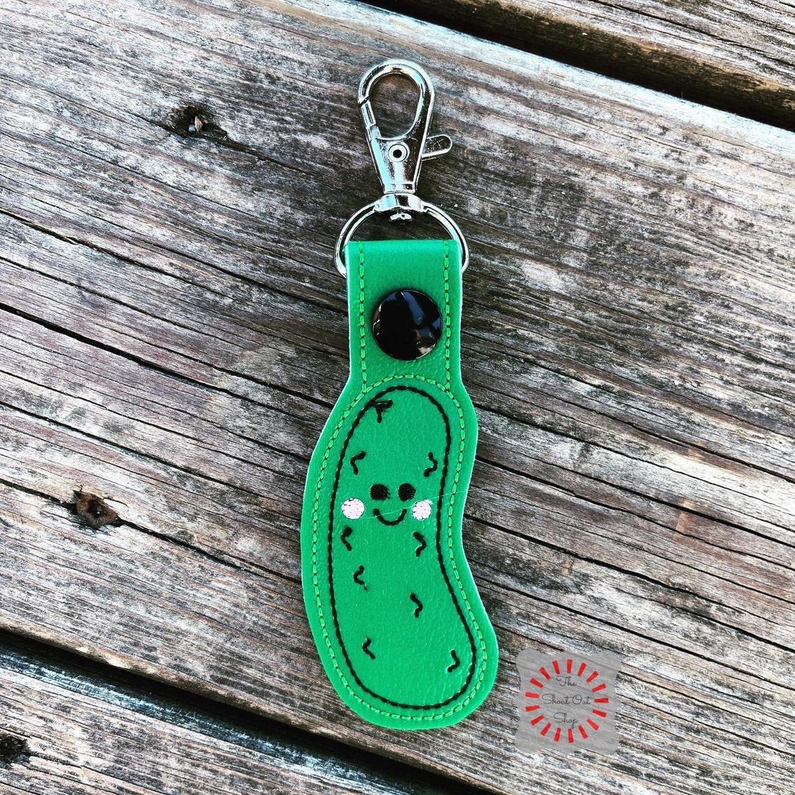 Pickle Keychain Pickle Key Chain Pickle Keyfob Pickle Snap | Etsy