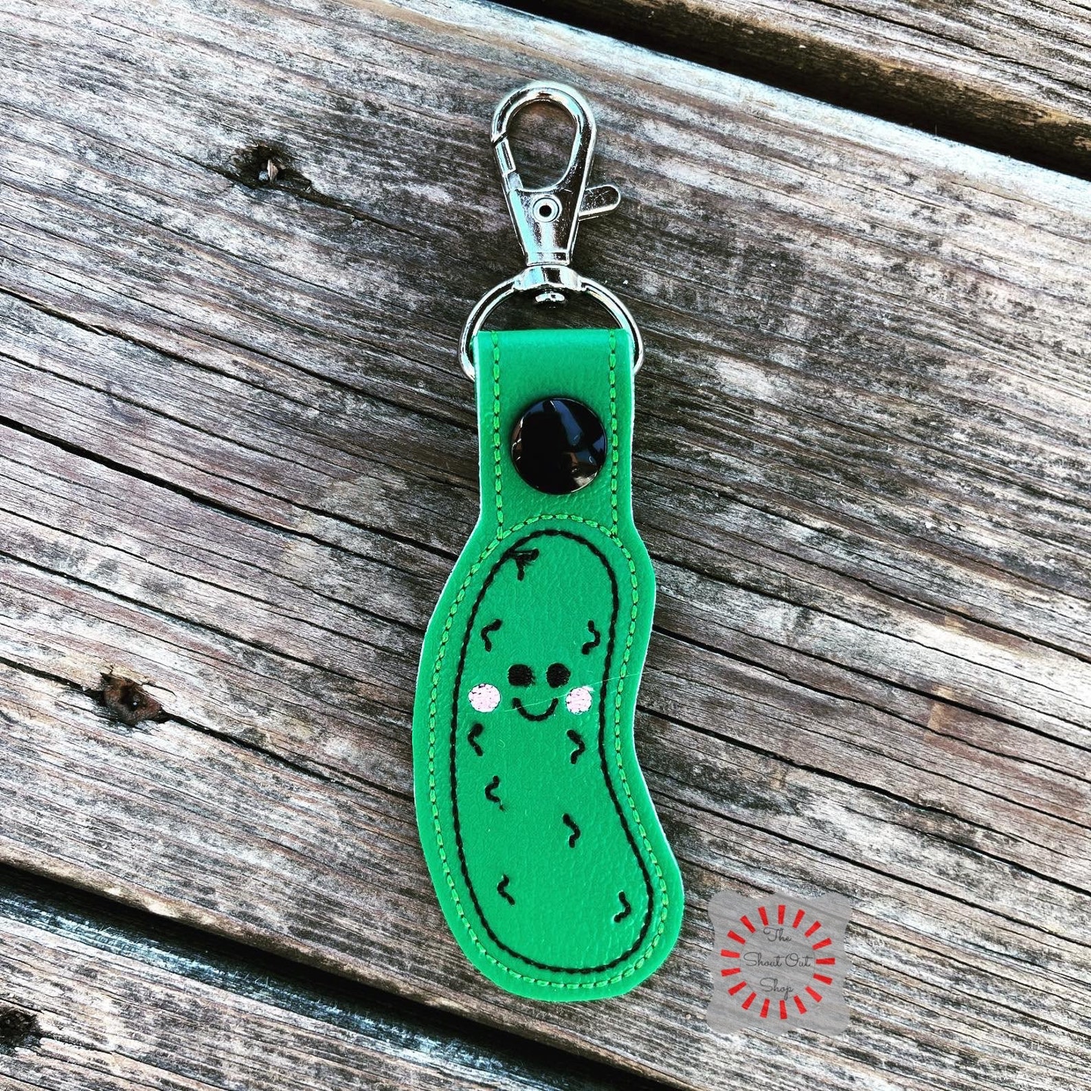 Pickle Keychain Pickle Key Chain Pickle Keyfob Pickle Snap | Etsy