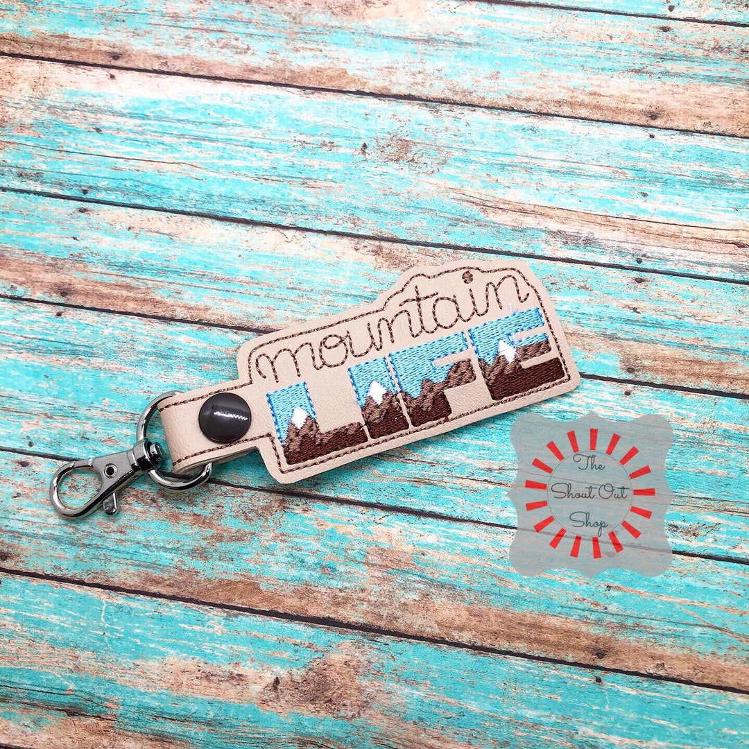 Mountain Life Keychain, Mountain Life Key Chain, Mountian Living ...