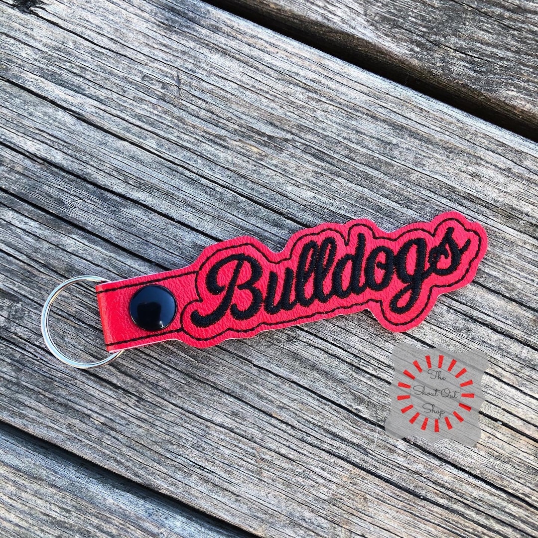 Bulldogs Keychain, Bulldogs Key Chain, Bulldogs Keyring, Bulldogs Key ...