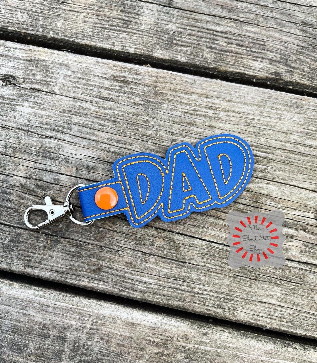 Dad Keychain, Dad Key Chain, Dad Keyring, Dad Key Ring, Dad Gift ...