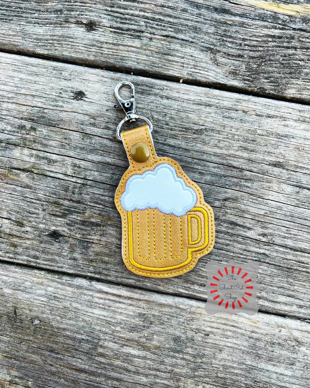 Beer Mug Keychain, Beer Mug Key Chain, Beer Mug Keyring, Beer Drinker ...